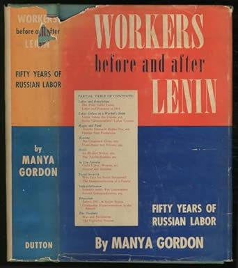 Workers Before And After Lenin: GORDON, Manya: 9781111891183: Amazon ...