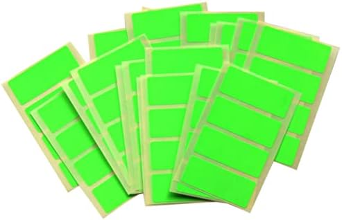 80 Lime Green Stickers - Sticky Coloured Self Adhesive Labels for ...