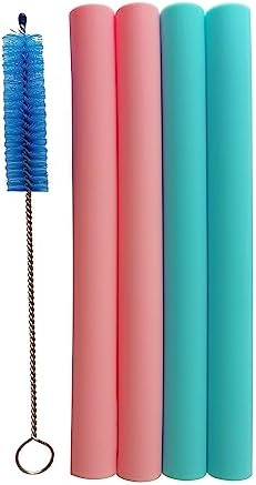 Amazon.com: Wisepoch Gulp Water, 0.55""(14mm) Extra-Wide Fat Straw ...