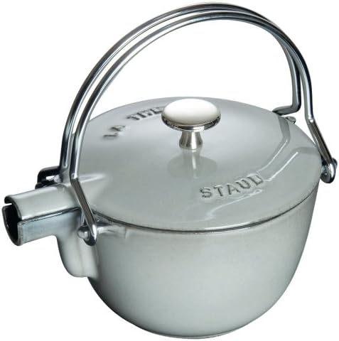 Amazon.com | Staub Cast Iron 1-qt Round Tea Kettle - Matte Black, Made ...