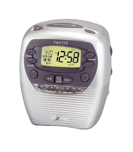 Zenith Z125S AM/FM Clock Radio with Soothing Sound Therapy and Redi-Set ...