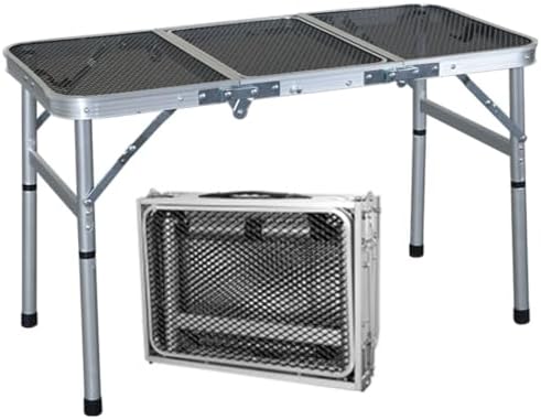 Amazon.com: HYNAWIN Portable Side Table,Folding Bamboo Breakfast and ...