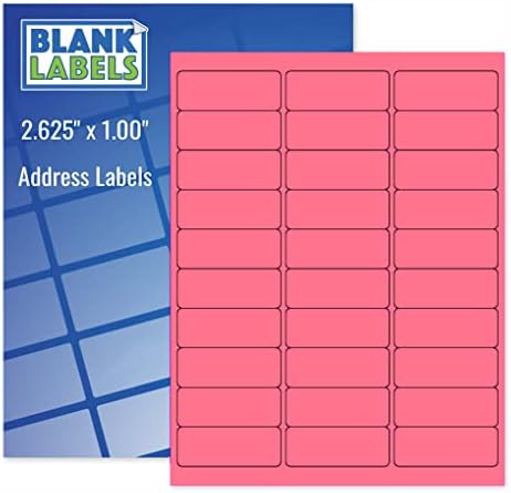 Amazon.com: Geyee 1800 Pcs Fluorescent Address Labels Colored Address ...