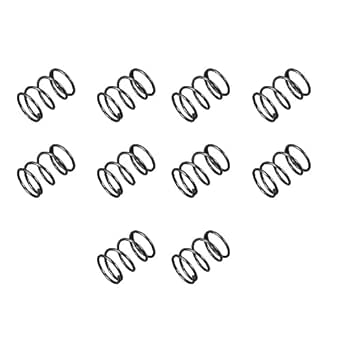 TOP-VIGOR 10Pcs Compression Spring, 1.2mm Wire Dia, 14mm OD, 20mm Free ...