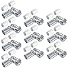 eoere 10 Sets Pivot Tee Pipe Fittings Connector T Adjustable Clamp ...