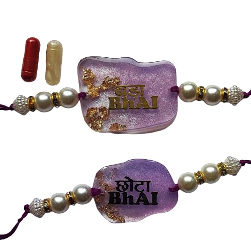Buy Love and Lather set of two large Resin Rakhi- bada bhai and chota ...