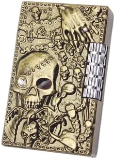 Amazon.com: KAIEOMGN Carving Skull Antique Lighter, Vintage Cool Metal ...