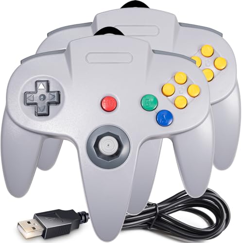 Snapklik.com : SAFFUN 2 Pack PC USB N64 Controller, N64 Wired PC ...