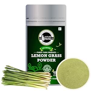 Nature Herbs 100% Pure Lemon Grass Powder 200 Grams (Pack of 1-200 ...