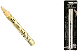 Amazon.com: Uchida DecoColor Premium 3 Way Chisel Point Pens, Gold and ...