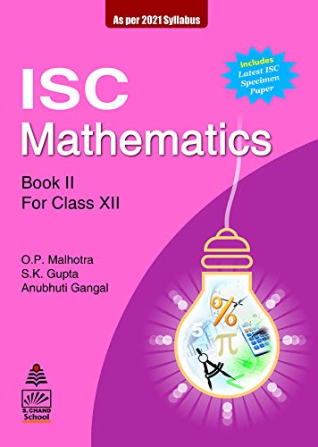 S. Chand's ISC Mathematics Book II for Class XII eBook : Anubhuti ...