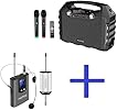 Amazon.com: HOTEC UHF Wireless Headset Microphone/Lavalier Lapel Mic ...