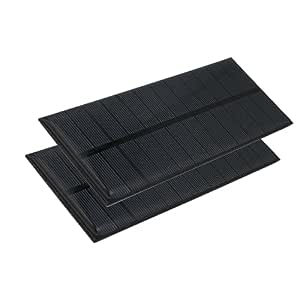 2Pcs Mini Solar Panels for Solar Power, 6V 250mA Mini Solar Panel Kit ...