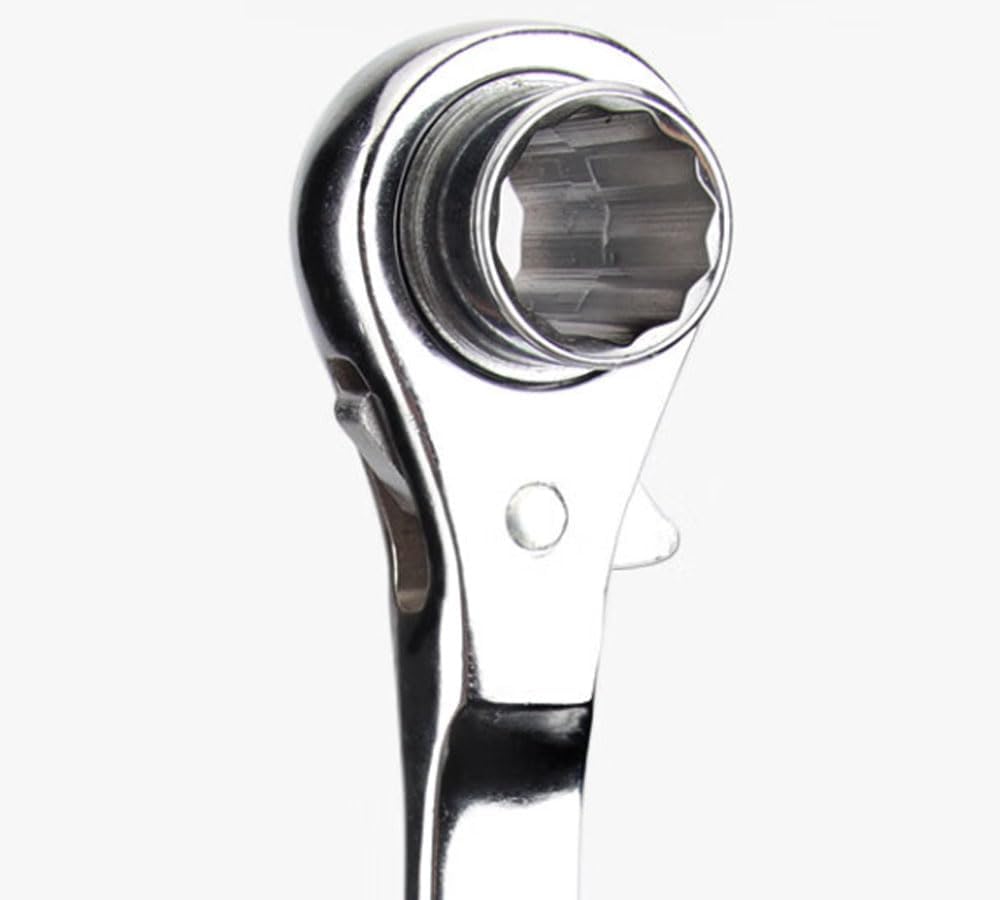 TOCHUN 19 X 21mm Metric Dual Socket Spud Ratchet, Quick Release Heavy ...
