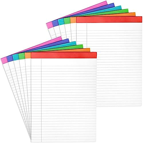 Amazon.com : Fainne 12 Pack Legal Pads 8.5 x 11 Inch, 50 Sheets Each ...