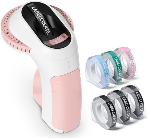 Amazon.com : LabelCreate Embossing Label Maker Machine with Tapes, E975 ...