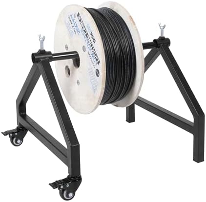 Amazon.com: IRON FORGE CABLE Wire Spool Rack, Cable Caddy Spool Holder ...