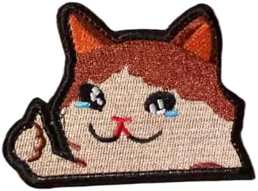Amazon.com: Funny Cry Cat Patch, Cute Cat Meme Morale Patches, Moral ...
