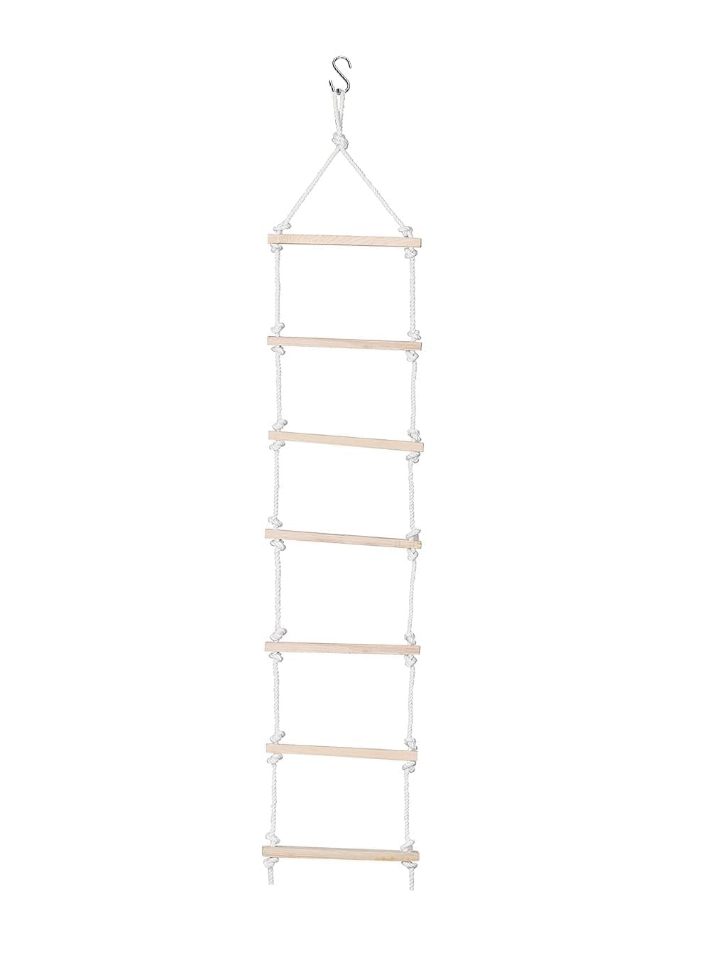 Rope Climbing Ladder Indoor/Outdoor for Kids, Climbing Ladder, Wooden ...