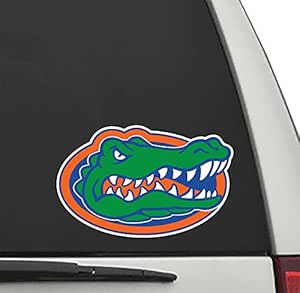 Amazon.com : Florida Gators GATOR HEAD LOGO 8" Vinyl Decal Car Truck ...
