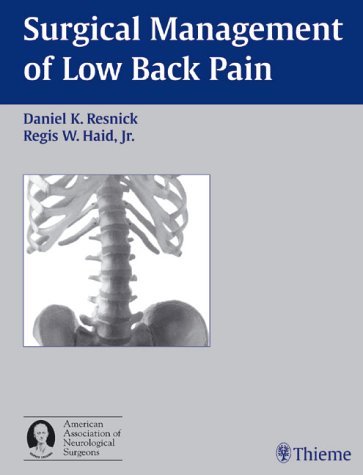 Amazon | Surgical Management of Low Back Pain | Resnick, Daniel K ...