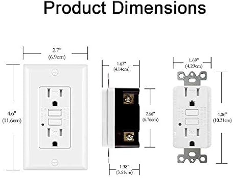 Gfci Receptacle Dimensions