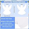 Amazon.com: 360 Pcs Angel Cutouts Paper Angel Shapes White Christmas ...