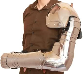 Amazon.com: Better Buy Handicraft Medieval Armor Single Arm Pauldrons ...