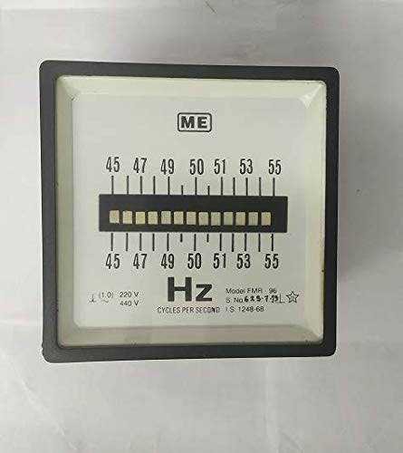 ME Frequency Meter Analog/Reed Type Model: FMR-96, 45 – 55Hz : Amazon ...