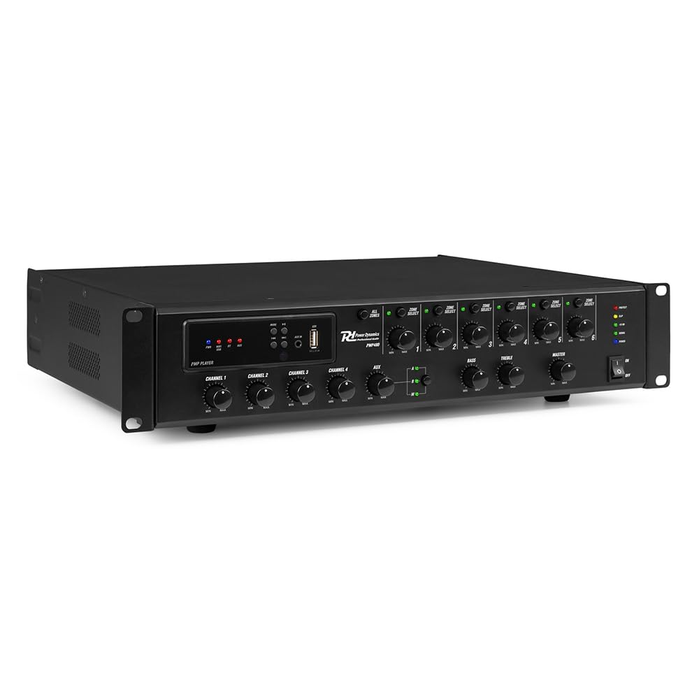 Power Dynamics Pmp480 480w Multi Zone Audio Amplifier 6 Zones ...