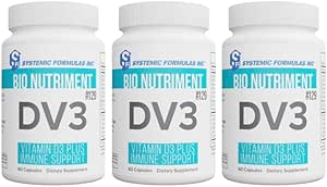 Amazon.com: Systemic Formulas DV3 BioNutriment Vitamin D3 Plus Immune ...