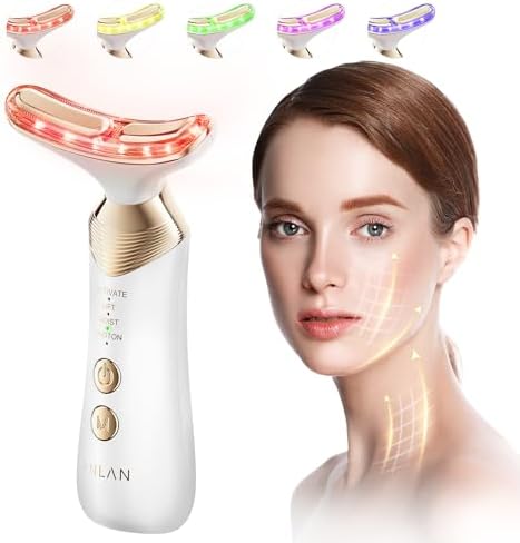 5 in 1 Led Facial Sculptor, ANLAN 24K Gold Face Massager with Red Light ...
