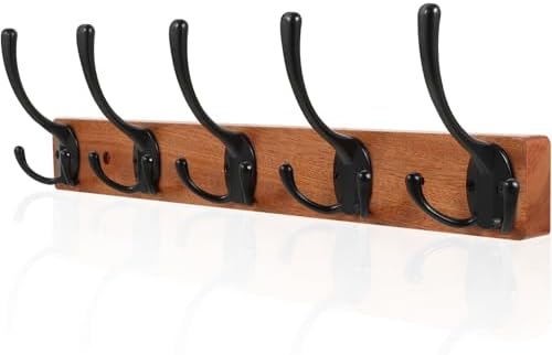 Amazon.com: IBosins Wall Mounted Coat Rack, 16.9'' Long, Entryway ...