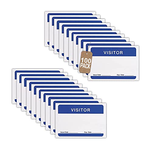 Snapklik.com : 1InTheOffice Visitor Sticker Name Badges, Self-Adhesive ...