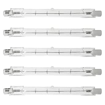 Buy SQXBK 5 x J Type T3 Halogen Bulbs J118 R7S Halogen Light Bulbs ...