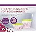 Amazon.com: Arrow Home Products 1 Pint Freezer Containers for Food ...