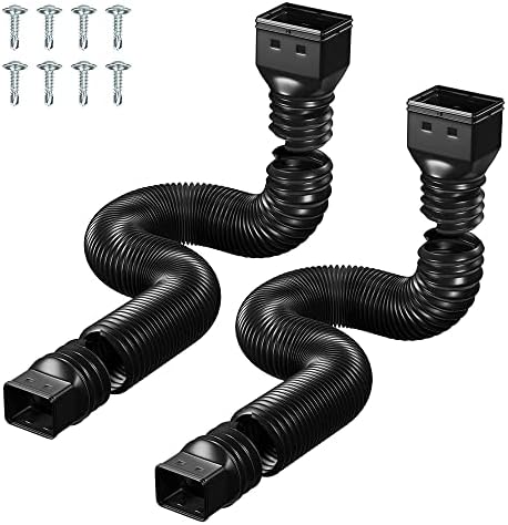Butizone Gutter Downspout Extensions, 2 Pack Downspout Extender ...