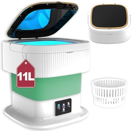 Amazon.com: Mini Washing Machine, Portable Foldable Washer, 11L Large ...