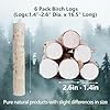 Amazon.com: 6 Pack Birch Logs Decorative Natural Birch Log for ...