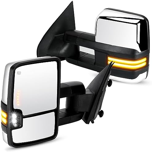 Amazon.com: Towing Mirrors Rear View Mirrors fit for 2014-2018 Chevy ...