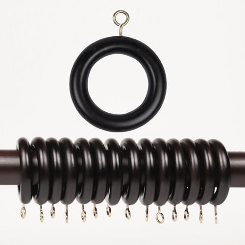 Amazon.com: DOCCO IMPEX ARTS Premium Wooden Curtain Rings for Door and ...