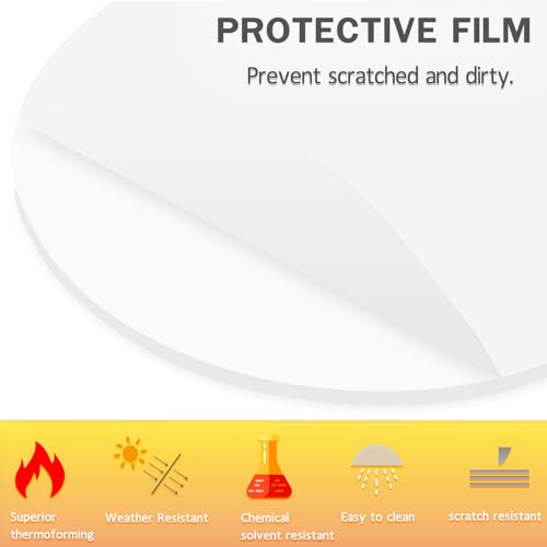 Snapklik.com : 1 Pieces 1/4 Clear Circle Acrylic Sheet,18 Inch Diameter ...