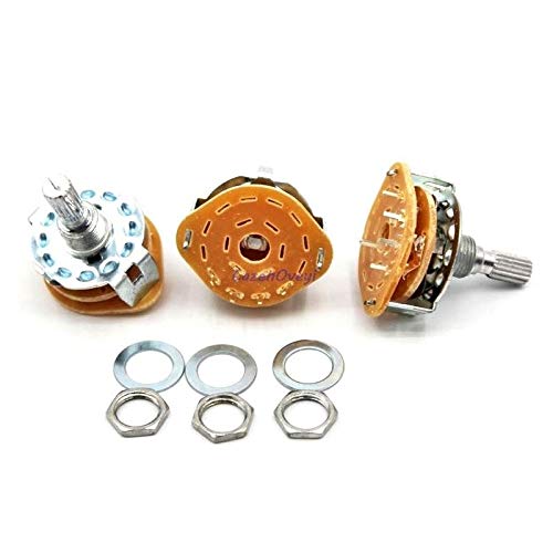 2pcs/lot RS25 Band Switch 3P3T Mount Rotary Switch Selector Band 2 Pole ...