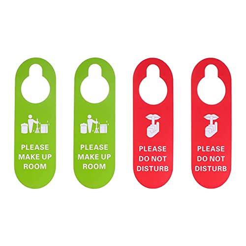 4 Pcs Door Warning Sign Water Proof Door Tag Portable Door Handle Tag ...