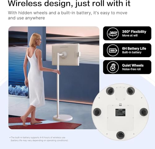 Snapklik.com : ApoloSign 24-Inch Portable TV, 1080P FHD Rolling TV On ...