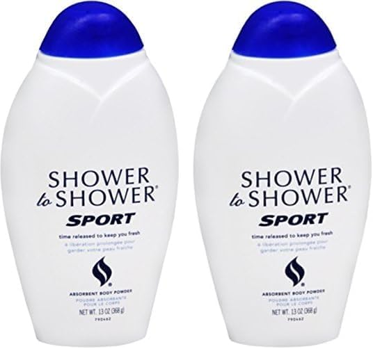 Amazon.com : SHOWER TO SHOWER Body Powder, Sport 13 oz (Pack of 2 ...