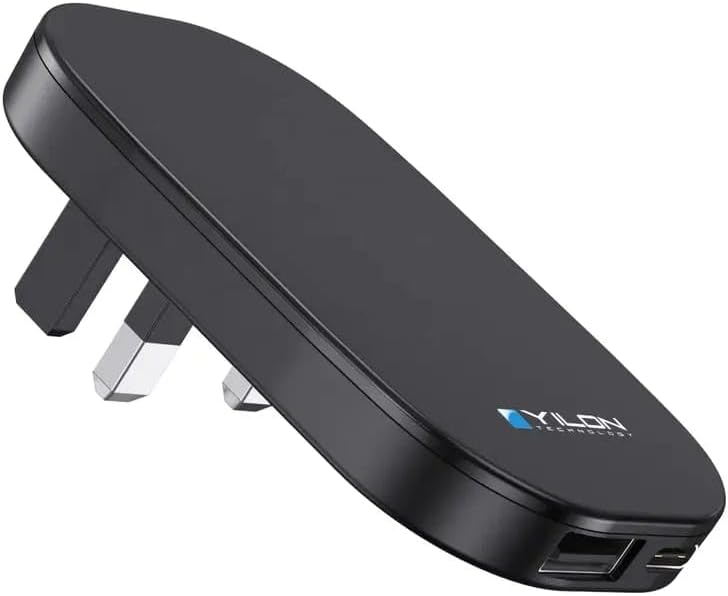 Yilon Folding Fast Charger, Super slim USB C Type Fast Charger, UK 3 ...