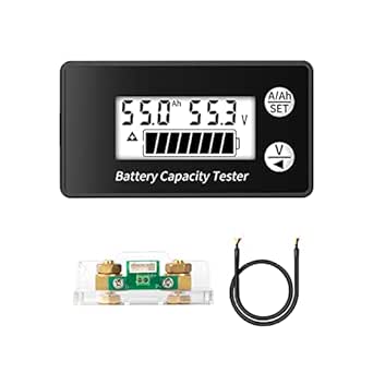 Amazon.com: Battery Capacity Voltage Meter with LCD Display Monitor ...