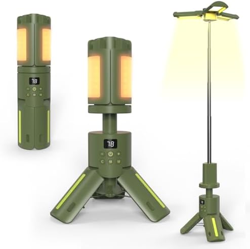Amazon.com: Telescopic Camping Light with Stand,Rechargeable LED ...