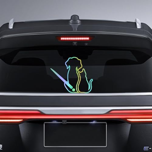 Amazon.com - White Funny Dog Moving Tail Decal Dog Windshield Wiper ...